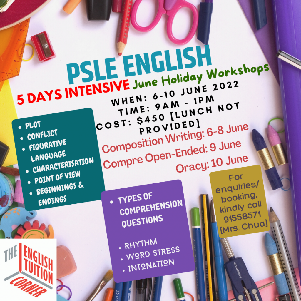 PSLE English 5-Day Intensive June Holiday Workshops